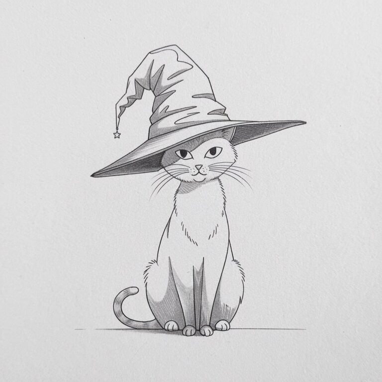 33 Adorable Cat Drawing Ideas You’ll Love Sketching