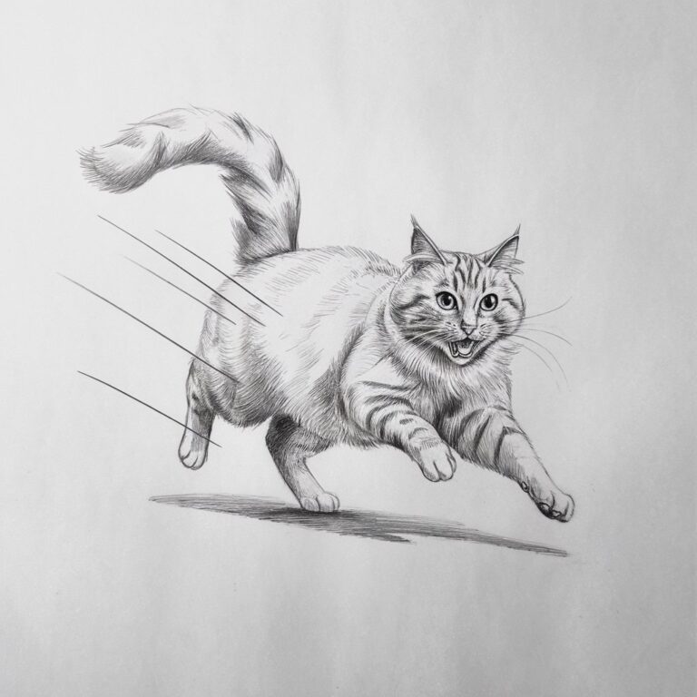 33 Adorable Cat Drawing Ideas You’ll Love Sketching