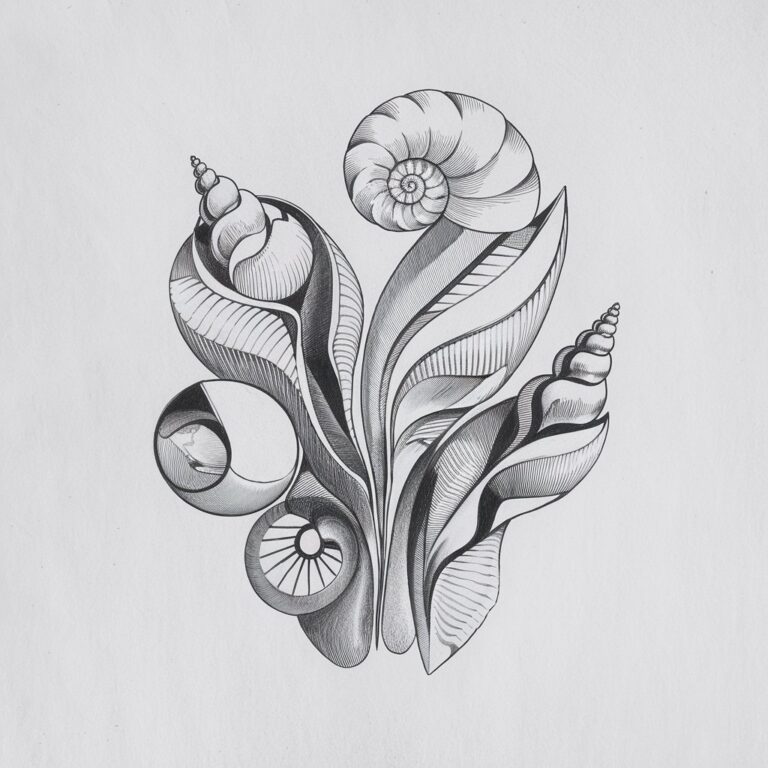 25 Fun and Creative Seashell Drawing Ideas to Explore